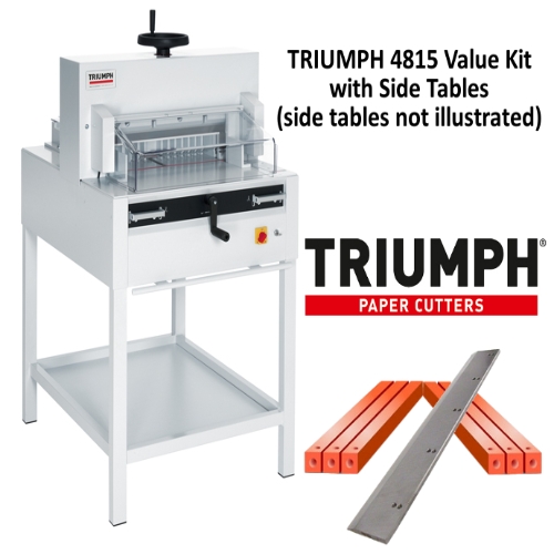 Triumph 4815 Semi-Automatic 18-5/8" Paper Cutter Value Kit with 1 box ...